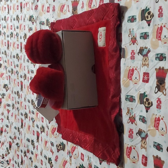 UGG | Shoes | Ugg Samba Red Fluff Yeah Slide And Lovey Size Us 003 ...